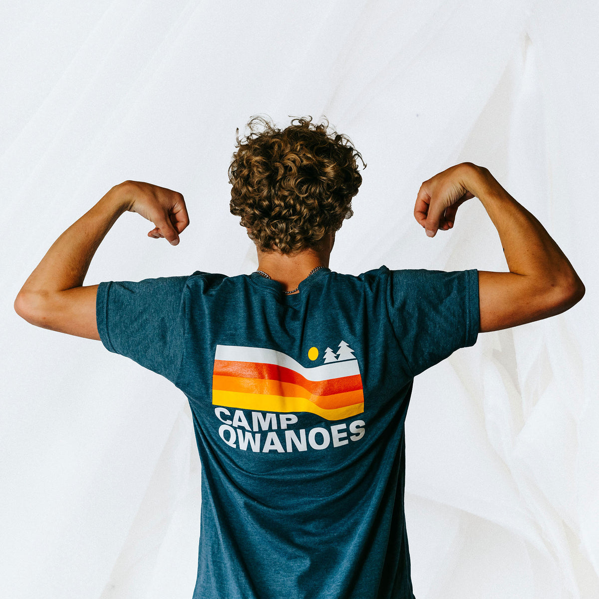 Camp Qwanoes T-shirt - Navy Heather – Beach Betty's
